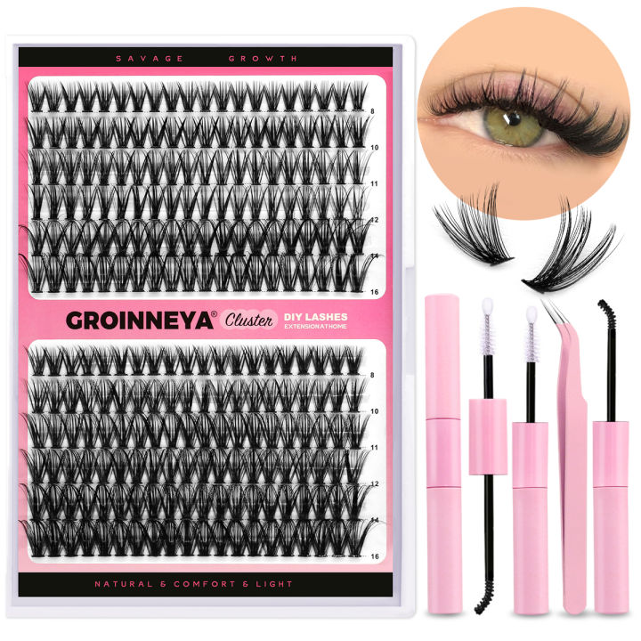 Lash Clusters Set DIY Lashes Extension Kit Individual Eyelash Extension ...