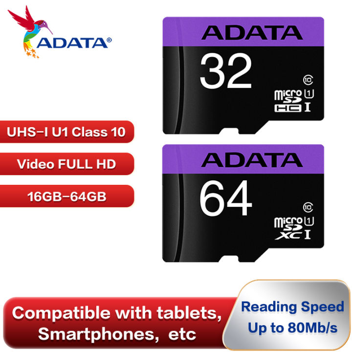 ADATA Class 10 Memory Card 16GB 32GB 64GB Original Micro SD Card High ...