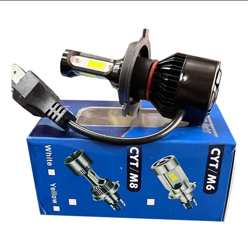 H4 LED Headlight Bulb Hi/Low Beam Waterproof CYT M8 Car/Bike | Daraz.lk