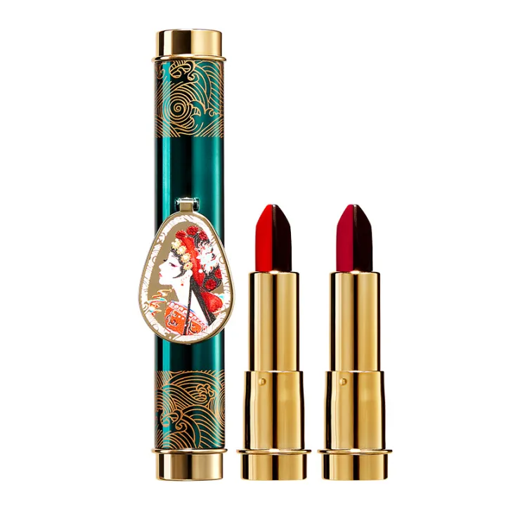 AGAG magic ten-color lipstick, a ten-color double-tube matte lipstick ...