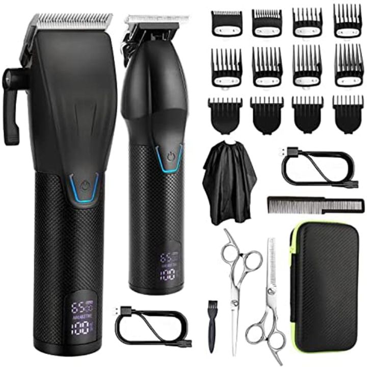 Hair Clippers for Men,Professional Hair Cutting Kit,Cordless Barber ...