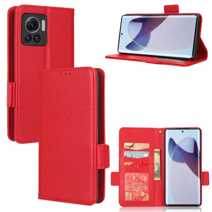 Motorola Edge 30 Ultra/X30 Pro/Edge X Leather Wallet Flip Folio Case ...