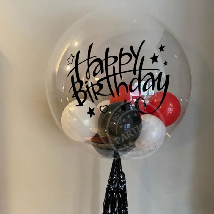14pcs/set 18inch Transparent Bubble Balloons Helium Clear Bobo Globos ...