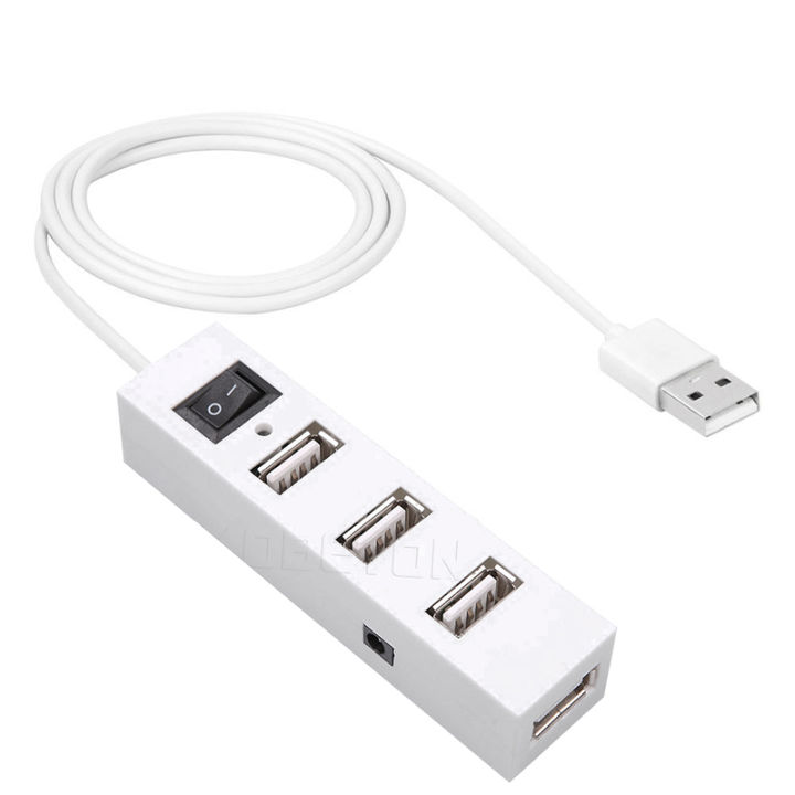 【TrendGlobe】Kebidu External Multi Hub Expansion 4 Ports USB 2.0 On/Off ...