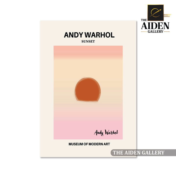 Andy Warhol Sunset A4 Size (21 x 29.7 cm) Unframed Poster Print Wall ...