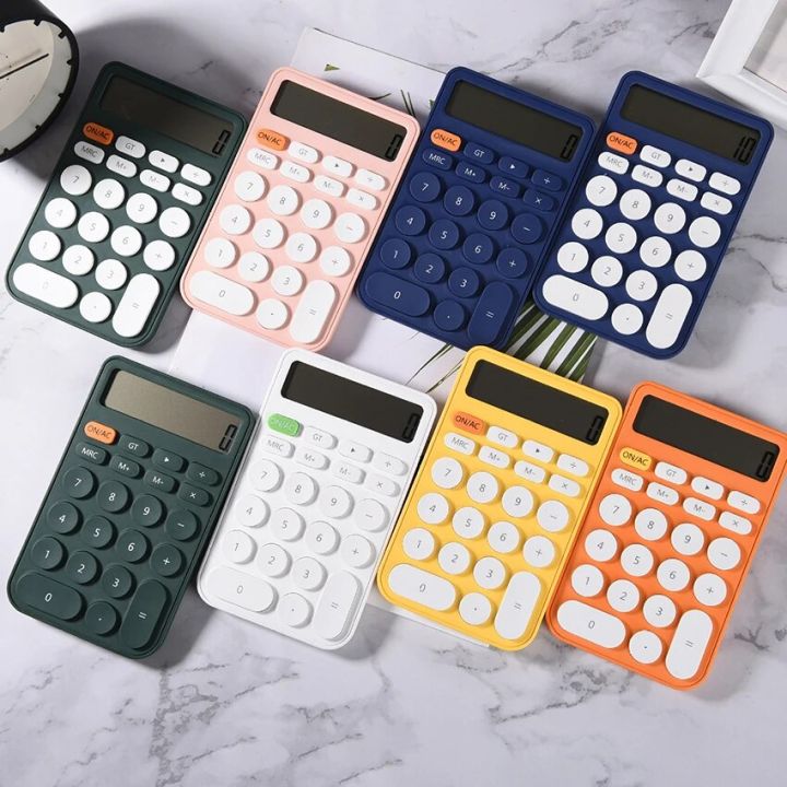 Pocket Calculator, Mini Standard Function Desktop Calculator 12-Digit ...