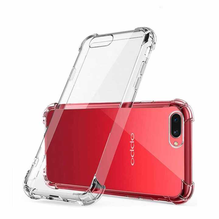 Luxury Transparent Airbag Bumper Case For OPPO A3s Crystal Transparent ...