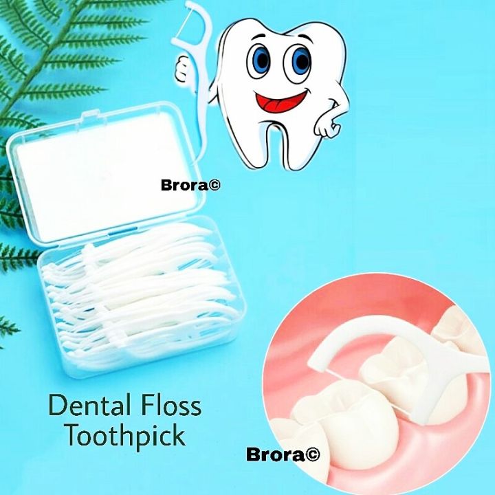 Dental Floss Toothpick - 30 Ps | Daraz.lk