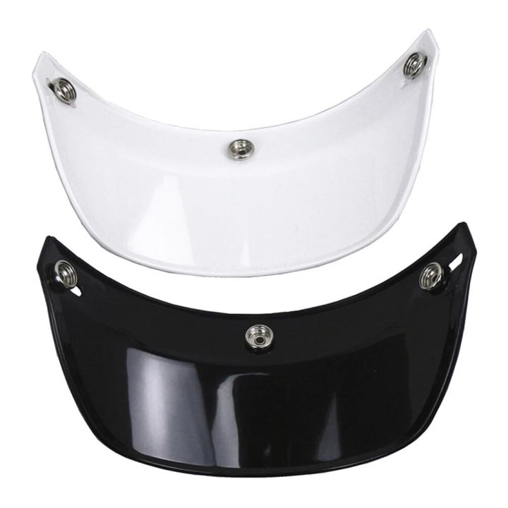 Helmet visor Universal 3 Snap-Button Visor Flip Up Wind Shield for Open ...