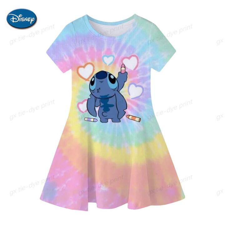 Cartoon 3D Printing Cosplay One Piece Frocks Costumes Stitch New Kids ...