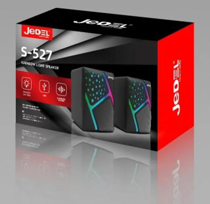 Jedel S-527 Wired Colorful RGB Speaker | Daraz.lk