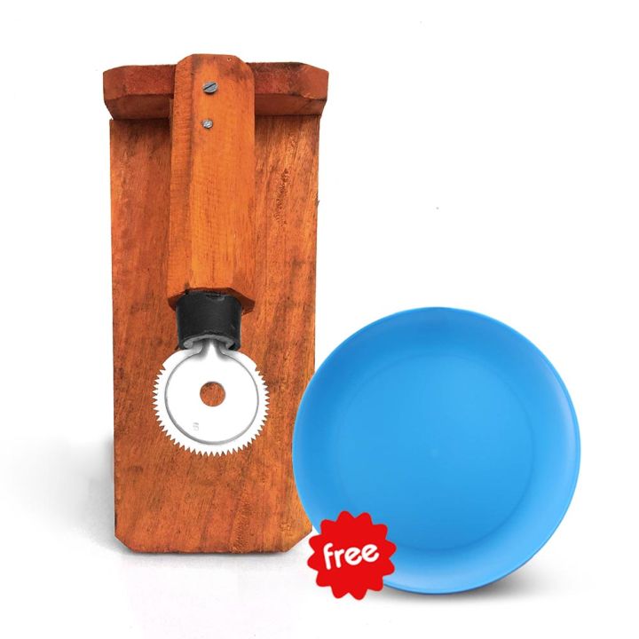 Wooden Coconut Scraper [ Hiramanaya ] Table Top Coconut Scraper | Daraz.lk