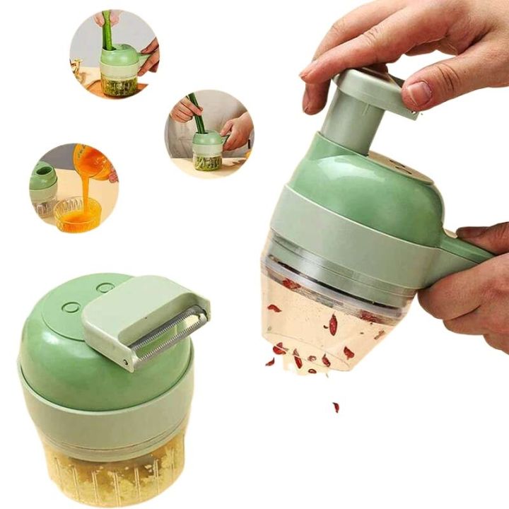 Rechargeable Wireless Electric Vegetable (fc) Cutter Set, Multifunction ...