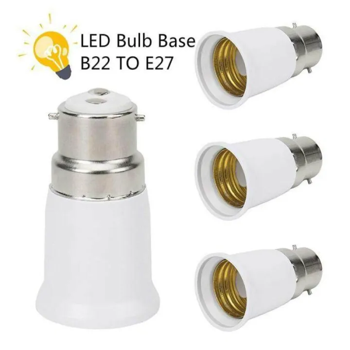 [Featured] B22 To E27 Lamp Socket LED Bulb Base Adapters/ Lamp Led ...