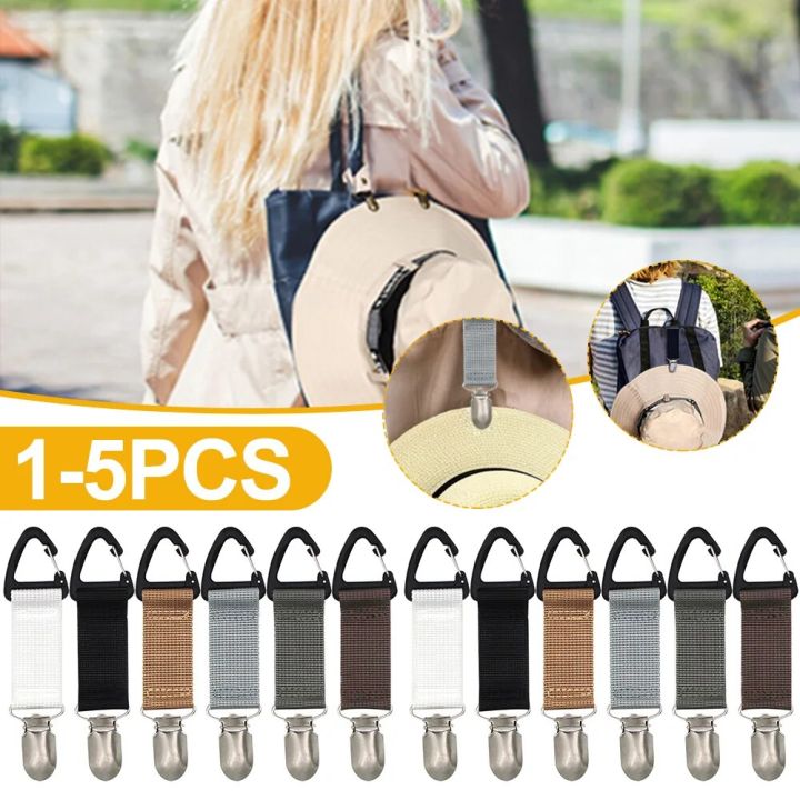 1-5Pcs Hat Clips for Traveling Hanging on Bag Handbag Backpack Luggage ...