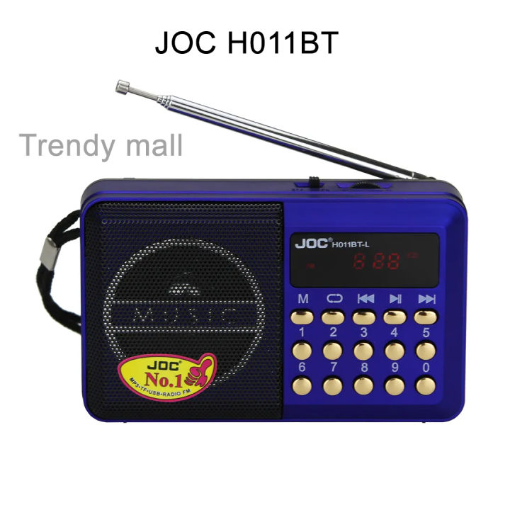 JOC FM Radio with Rechargeable Battery | USB/SD/AUX/TF | JOC FM Radio ...