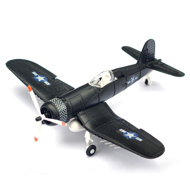 4D Assemble Fighter Models Toys 1:48 WW2 DIY F4U Pirate Corsair Fighter ...