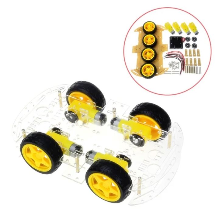 Smart Robot Car Chassis Kits 4WD for DIY Project Arduino | Daraz.lk
