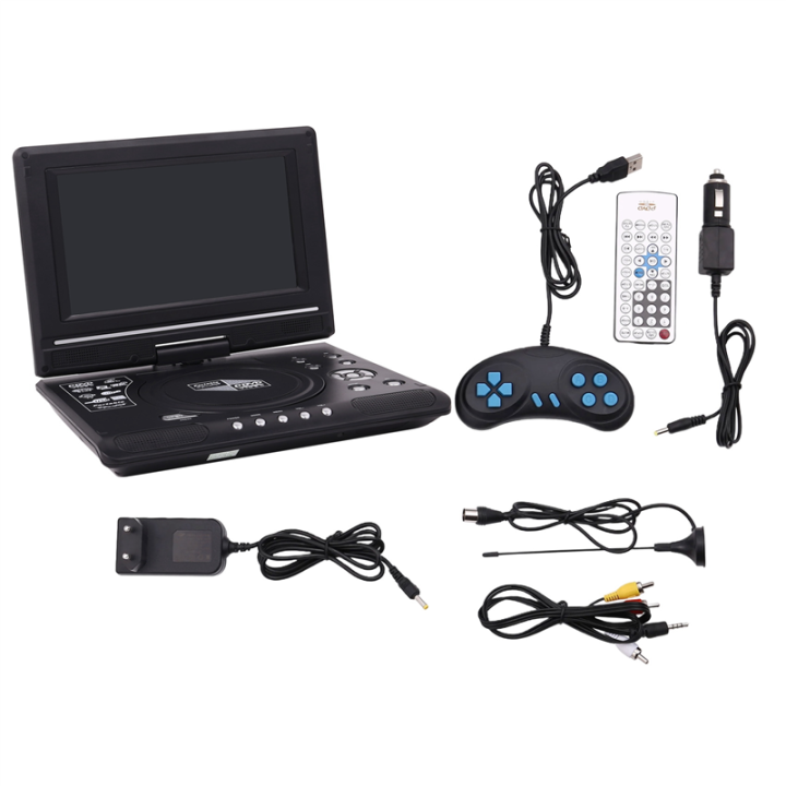 9.8 Inch Portable Home Car DVD Player VCD CD Game TV Player USB Radio ...
