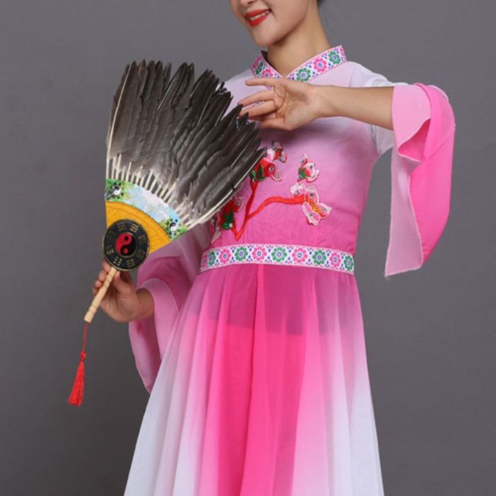 Zhuge Liang Fan Chinese Style Goose Feather Fan Vintage Lightweight ...