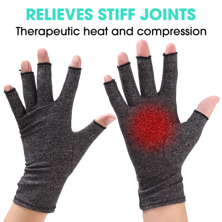 Anti Arthritis Health Compression Therapy Gloves Rheumatoid Hand Pain ...