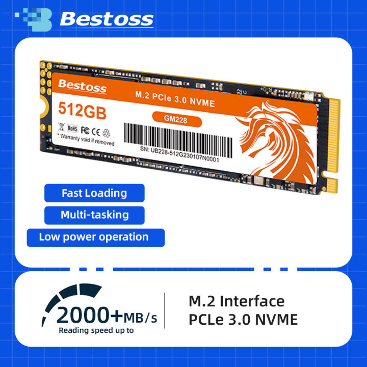 Bestoss M.2 NVMe PCIe 3.0 128GB 256GB 512GB 1TB Internal Hard Drive SSD For Laptop Desktop ...
