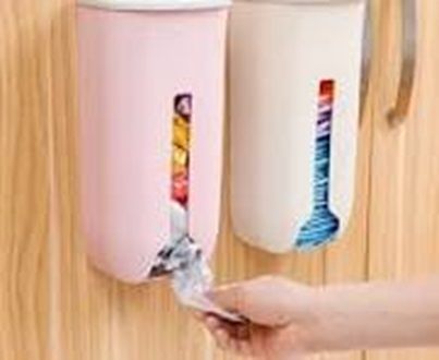 Wall Hanging Extraction Garbage Bags Storage Box Kitchen Organizer ...