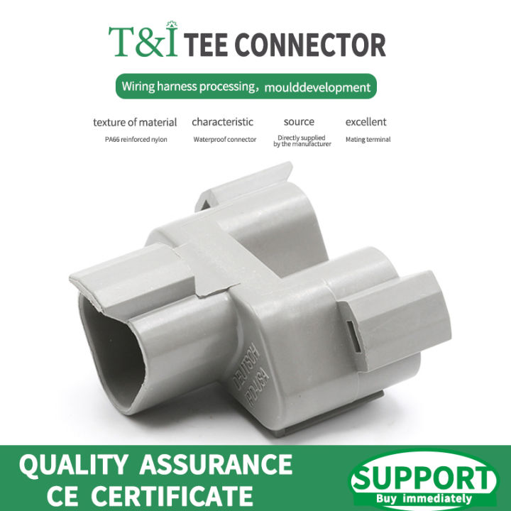 1/5/10/100 Pcs Deutsch type three-way Automotive Housing Wiring Cable ...