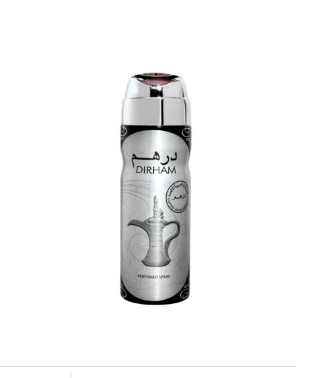 Arabic Perfumed Body Spray DIRHAM Silver -200ml | Daraz.lk