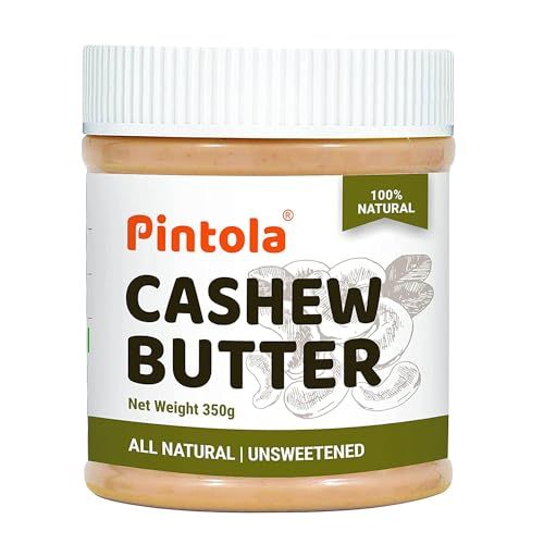Pintola Cashew Butter 350g - All Natural Vegan Cashew Butter, Gluten Free & Cholesterol Free ...