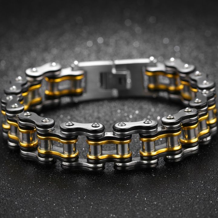 Bike Motorcycle Chain Man Bracelet Bikers Jewellery | Daraz.lk
