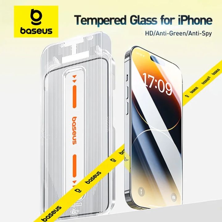 Baseus Screen Protector for iPhone 15 14 13 Pro Max Corning Glass Anti ...