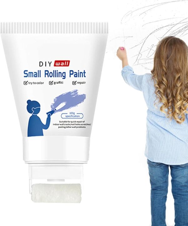 Generic Small Roller Wall Patching Brush, Wall Repair Paint Roll-On - 2-in-1 Wall Repairer Stain ...