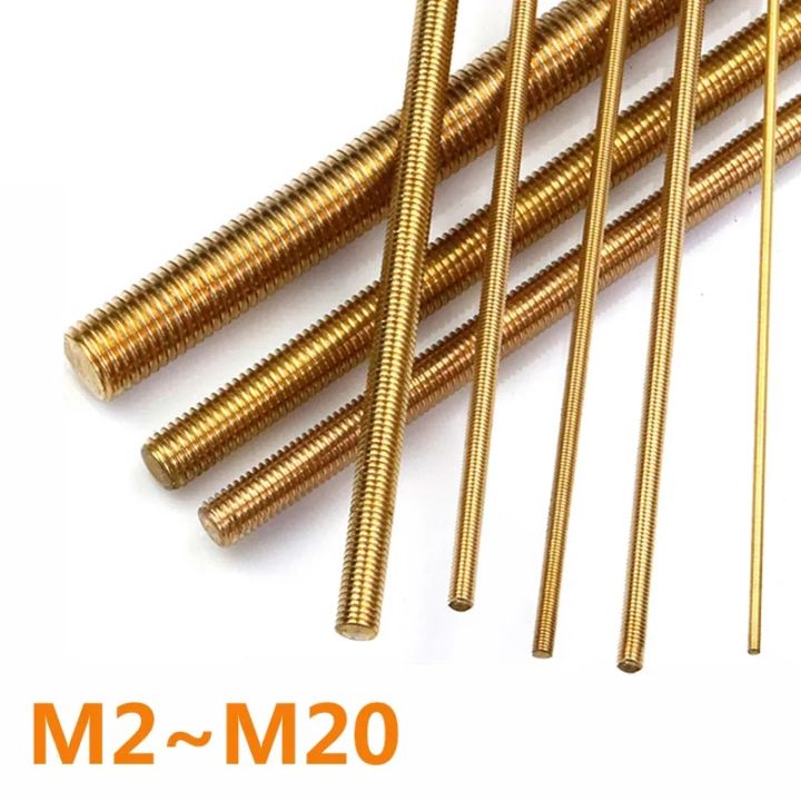 M2 M2.5 M3 M4 M5 M6 M8 M10 M12 M14M16M18M20 Length 30~500mm Copper Full ...
