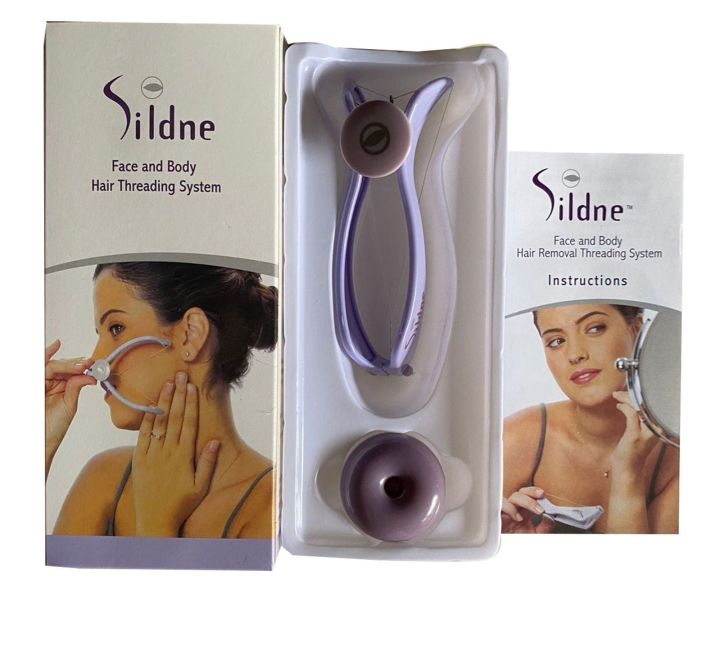 Original USA Sildne (Slique) sil Face and Body Hair Threading System ...