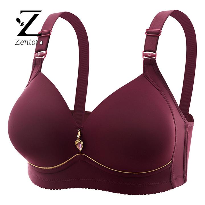 Zentora Adjustable Strap Bra Sparkling Rhinestone Push-up Sports Bra ...