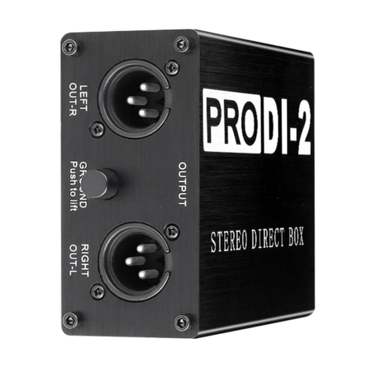 1 Piece ProDI-2 Passive Stereo Direct Box Audio DI Box Low Noise Guitar ...