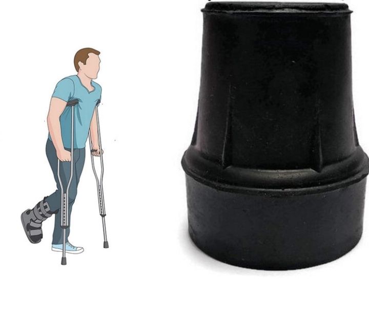 Rubber Bush for Elbow crutches Walking Stick & Cruthes Rubber Tips ...