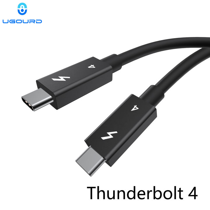 Coaxial Thunderbolt 4 Cable Type C Thunderbolt3 40Gbps Data Transfer USB4 PD100W Fast Charging ...