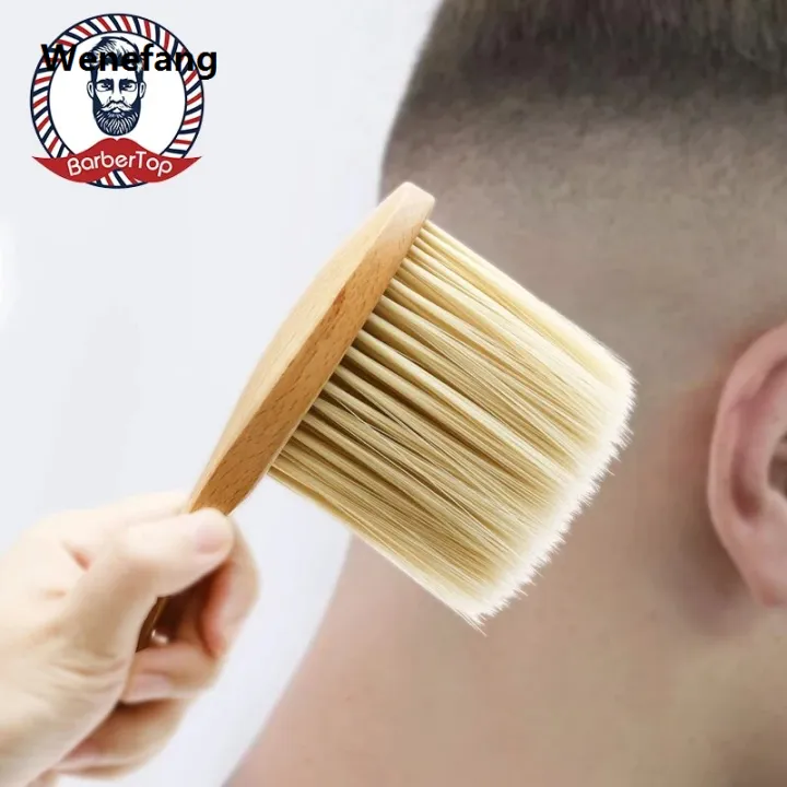 Wenefang Neck Face Long Horse Hair Brush Barber Hand Held Clean Broken ...