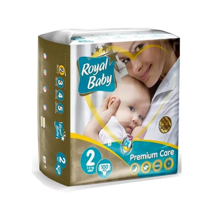 Royal Baby Premium Care Diapers – Size 2 (S) 100pcs (Turkey/German ...