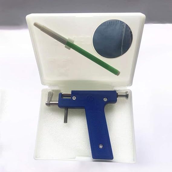 Ear Piercing Gun Set Safety Alloy Ear Nose Navel Piercing Tool Kit Sets ...