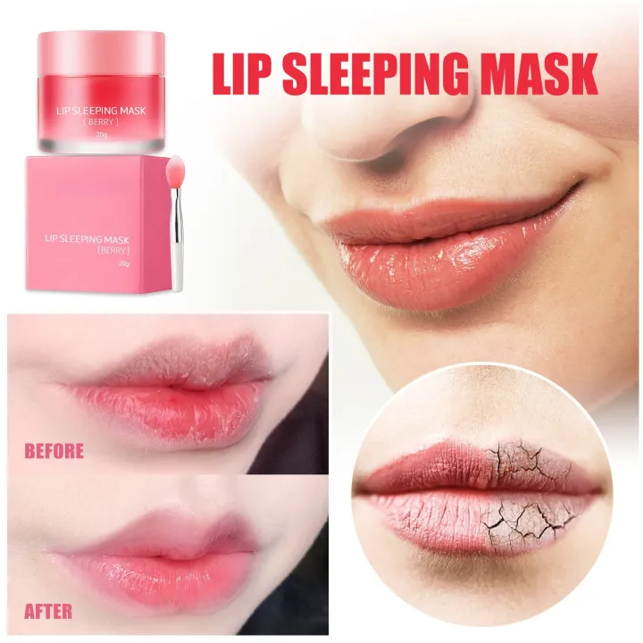 Berry Lip Sleeping Mask Nourish Moisturizing Night Sleep Balm Oil Anti ...