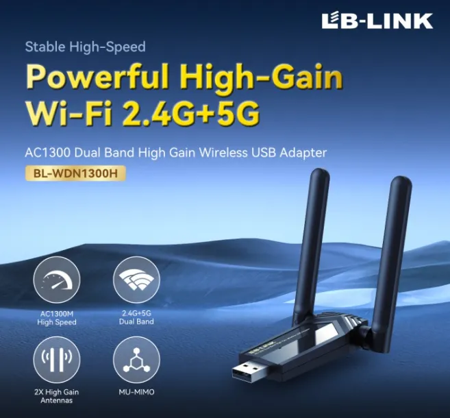 LB-LINK BL-WDN1300H AC1300 Dual band USB Adapter | Daraz.lk
