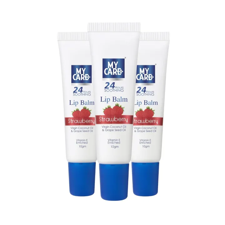 Lip Balm | | Vitamin E | 24 H Soothing |Natural Oils| 10 g, (Pack of 3 ...