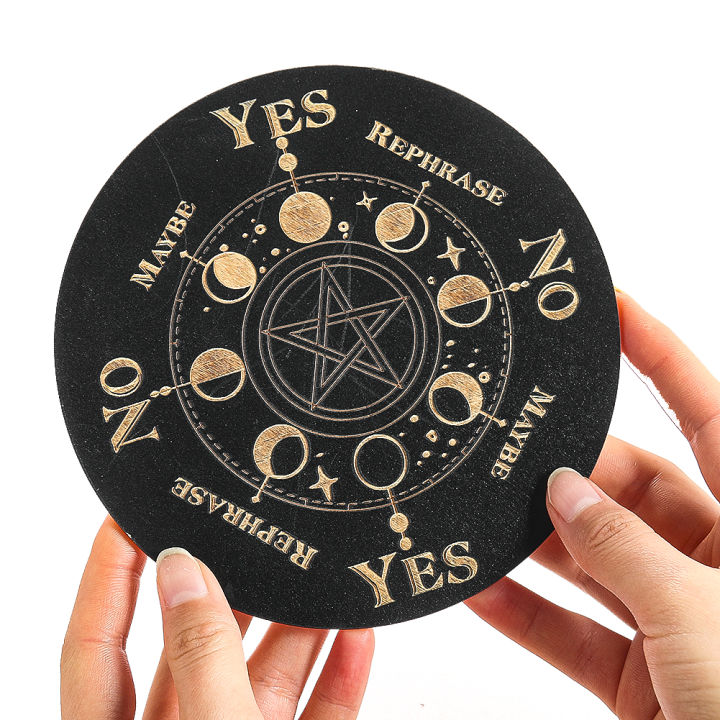 Wood Carving Moon Phase Pendulum Plate Energy Plate Home Decor ...