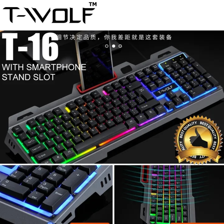 T- Wolf gaming keyboard | Daraz.lk