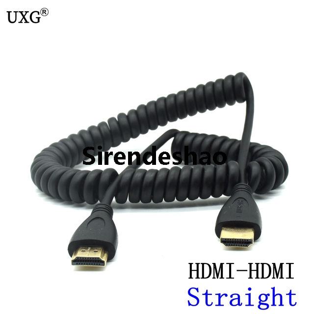Sirendeshao Elastic Coiled Spring Hdmi Male To Male V1.4 1080p 3d Pure ...