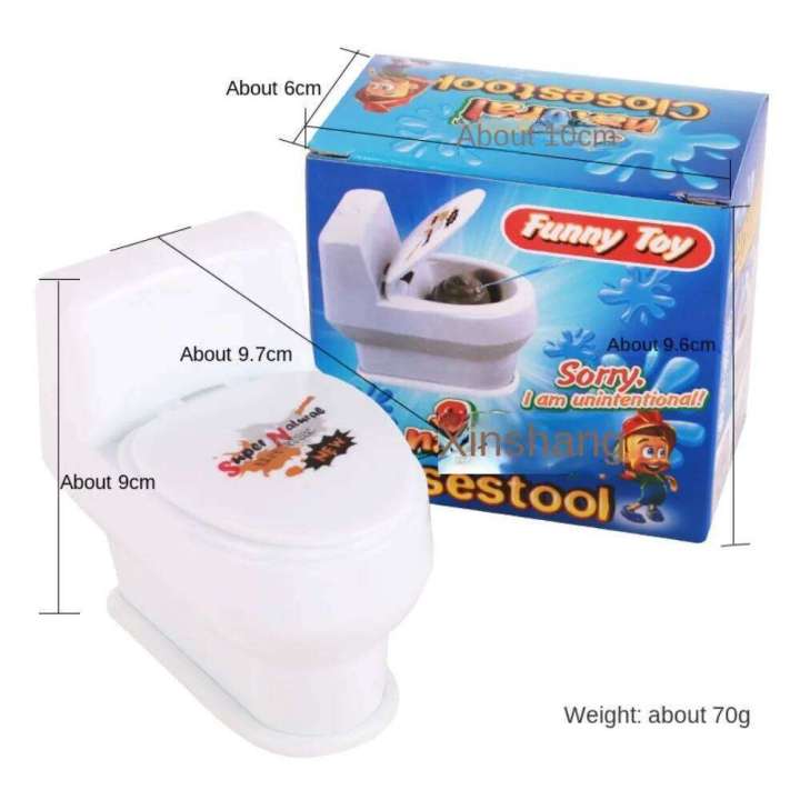 Funny Simulation Toilet Water Poop Spray Mini Sprinkler Prank Toy ...