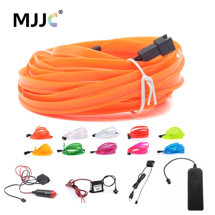 El Wire 1m 2m 3m 5m Led Neon 3v 5v 12v El Rope Led Strip With Inverter ...